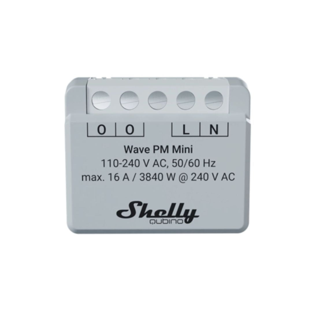 Shelly Qubino Z-Wave PM Mini - Mini módulo com medição de energia.
