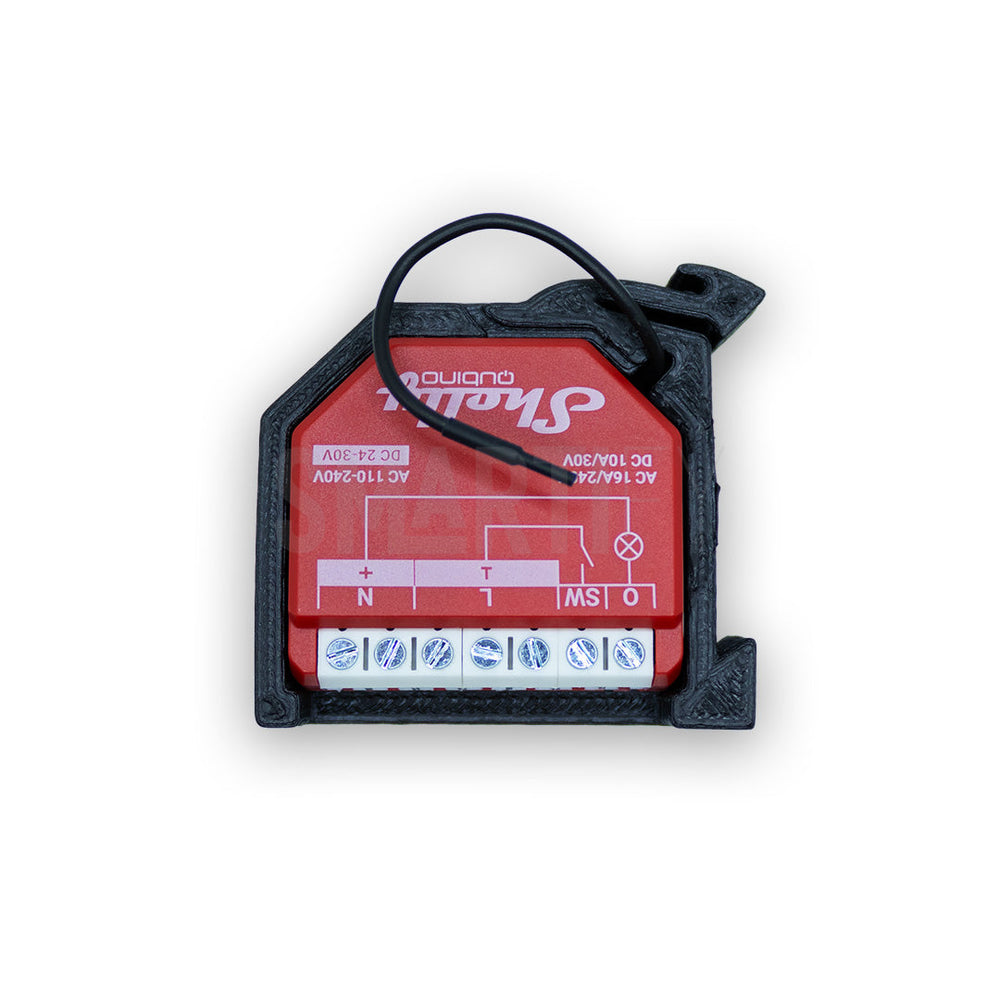 DIN rail holder for Shelly Plus and Z-Wave modules